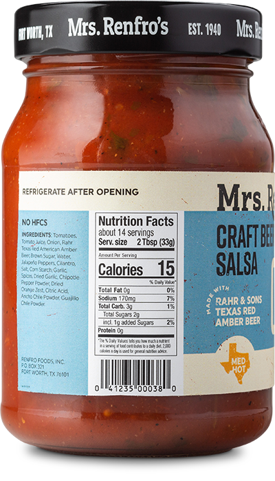 Craft Beer Salsa – Renfro Foods